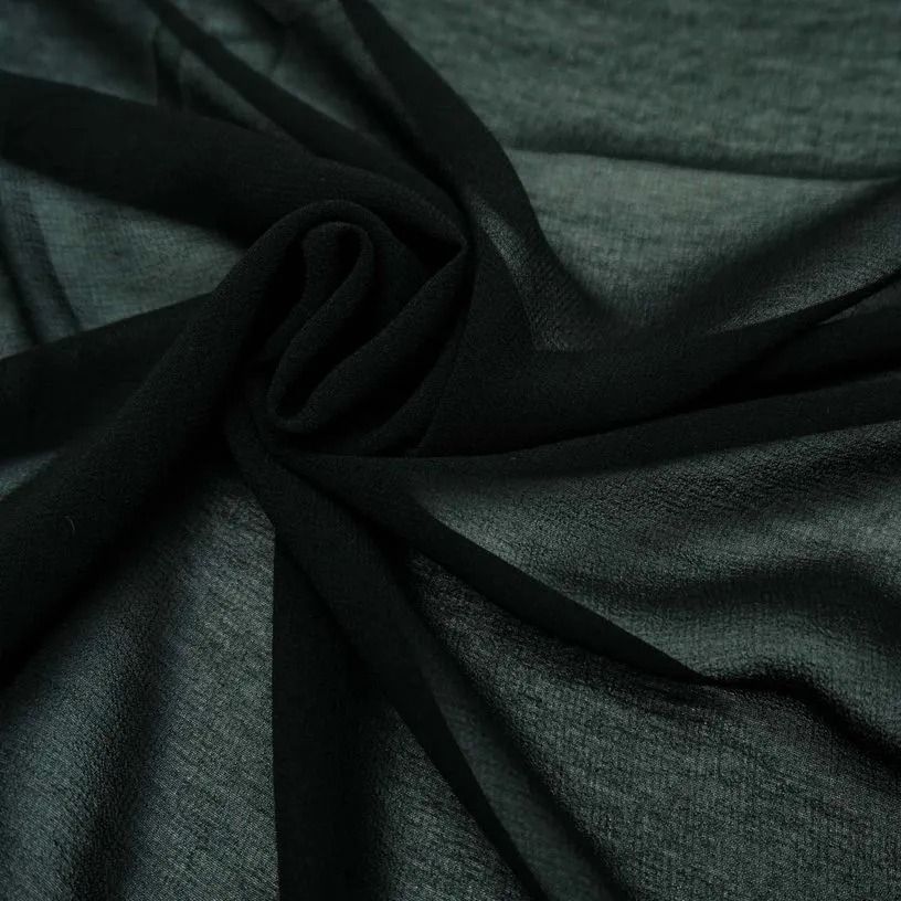 MUSSELINA DE SEDA PRETA.